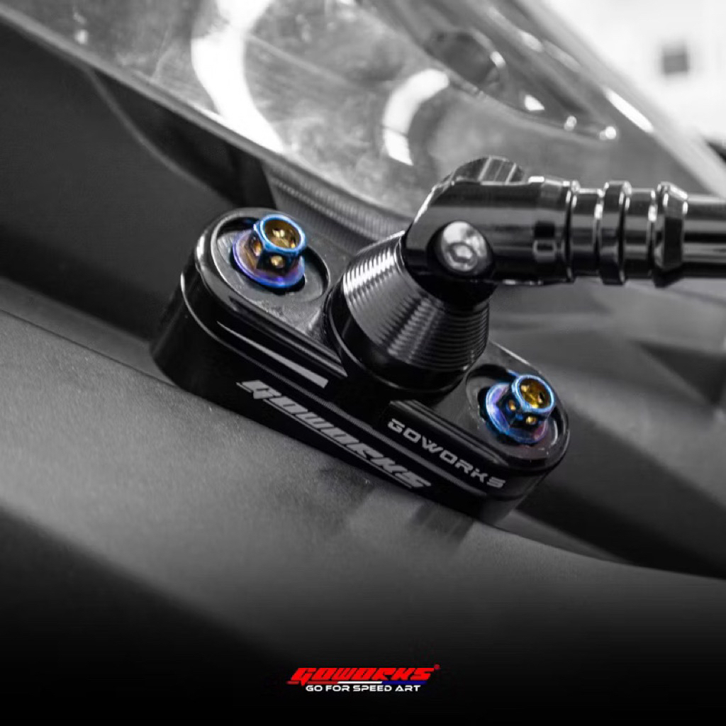 (鴻毅車業) Goworks 前移 收折座 折收座 後照鏡 收折 simota KRV ROMAGT | 蝦皮購物