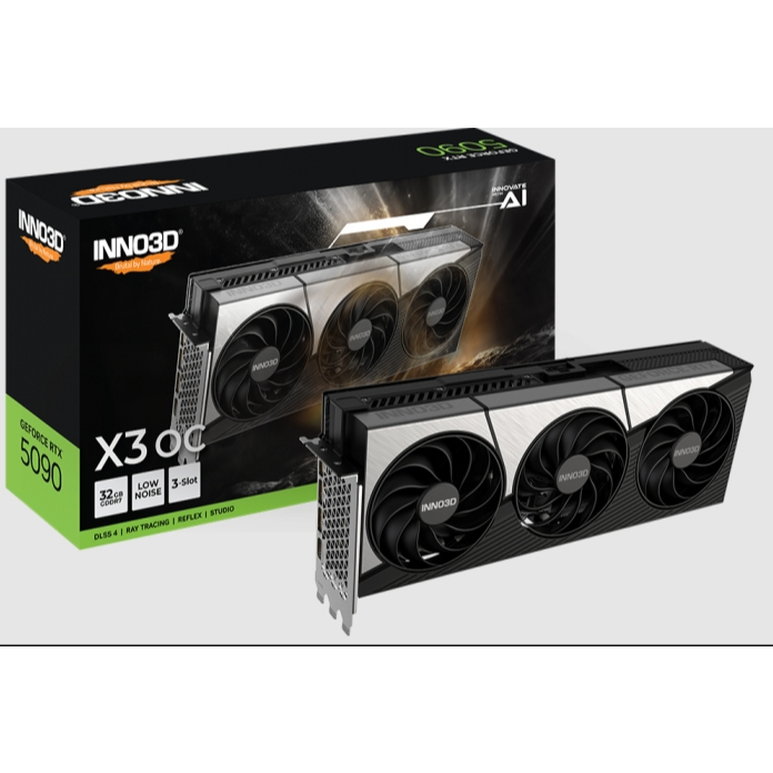 10/7 INNO3D RTX5090 X3 OC 顯示卡 全新品📌含稅開發票📌優惠96500 | 蝦皮購物