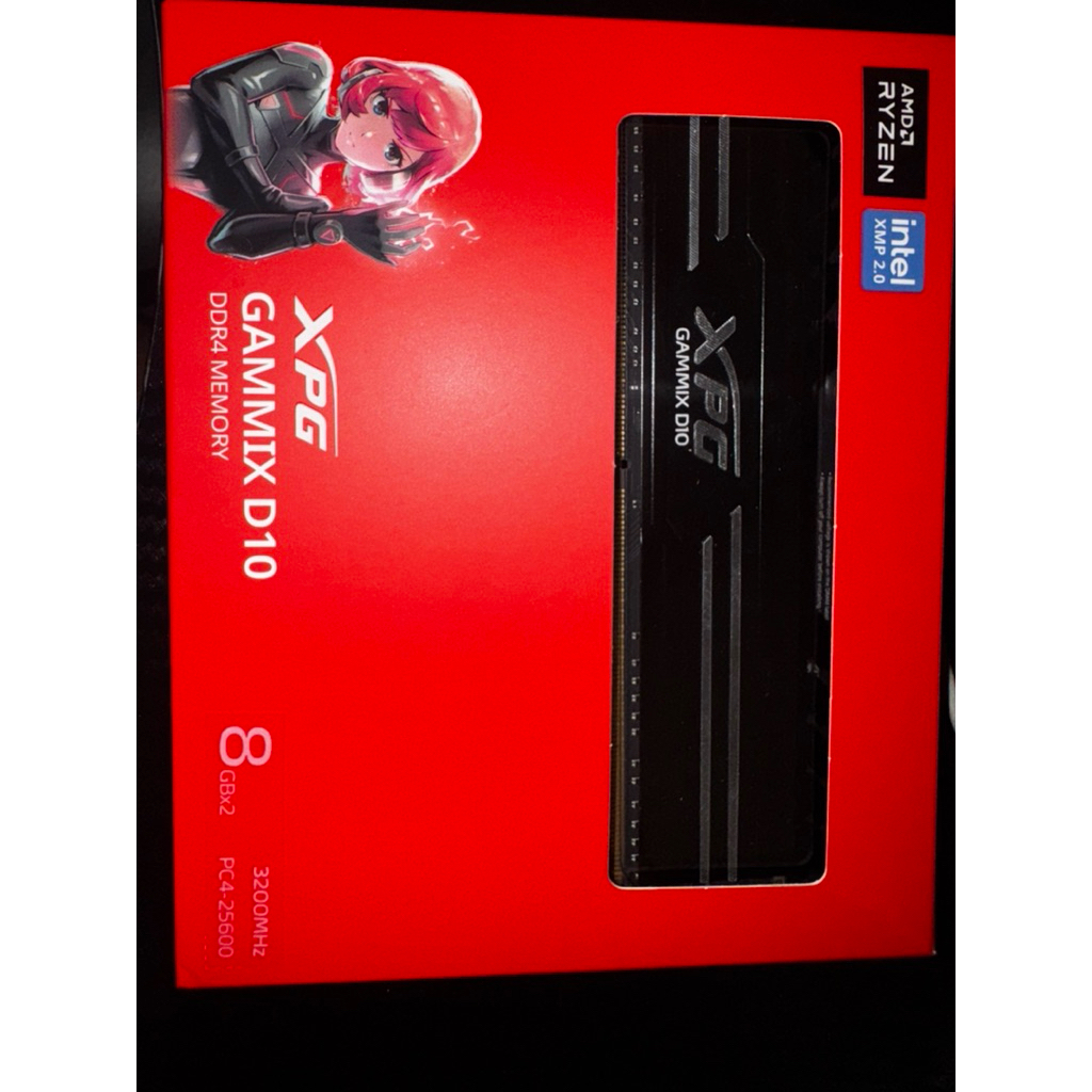 全新盒裝 威剛 Adate DDR4 XPG D10 8GB*2 3200MHZ | 蝦皮購物