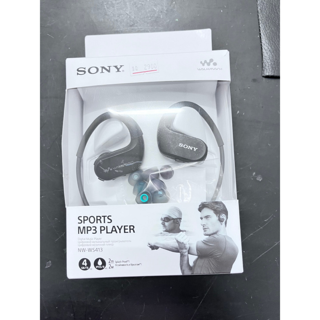 SONY nw-ws413新力牌運動游泳水陸二用耳機極少使用已過保但左耳沒聲音 | 蝦皮購物