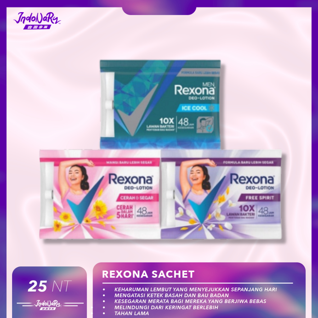 REXONA Sachet Free Spirit Deo Lotion Formula Baru 蕊娜止汗芳香包 9G | 蝦皮購物