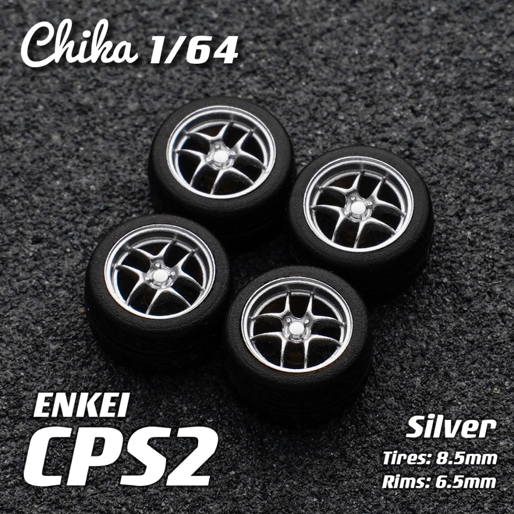 【傑作坊】Nabe's X Chika 1/64 比例汽車模型靜態姿態改裝輪圈/輪框 ENKEI CPS2 | 蝦皮購物