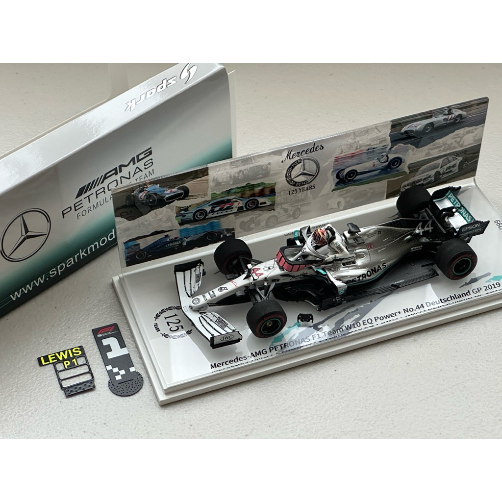 【現貨販售】Spark Mercedes-AMG W10 Lewis Hamilton德國🇩🇪站 賓士125週年特殊塗裝 | 蝦皮購物