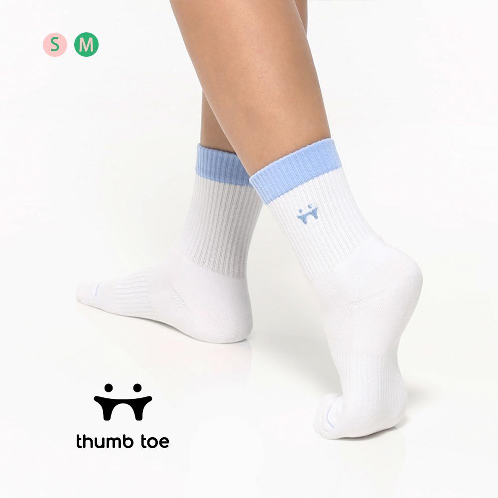 【韓國 Thumb Toe】日常運動襪-baby blue | 蝦皮購物