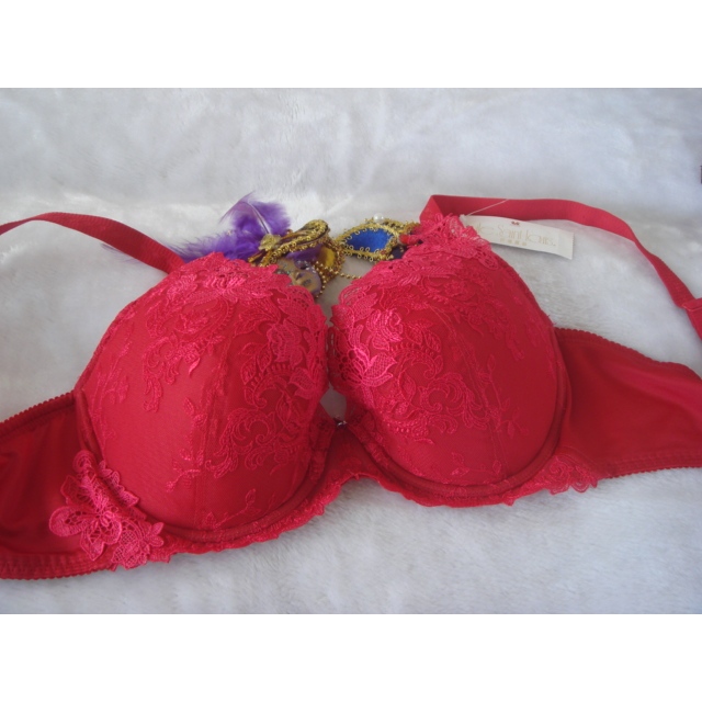 華歌爾/伊珊露絲/深V性感蕾絲內衣/紅色【75D/80C/80D/85C】~$599元(原價$2280) | 蝦皮購物