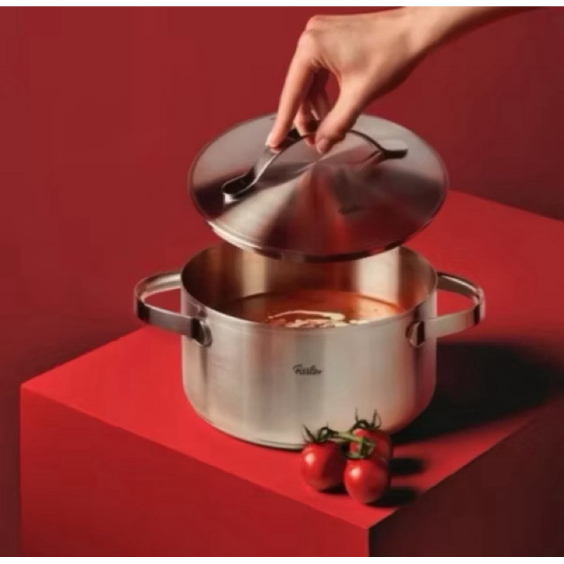 Fissler 德國菲仕樂 24cm 5L 湯鍋含蓋 含蓋雙耳湯鍋 304不鏽鋼 適合 IH/瓦斯/電磁爐/洗碗機 | 蝦皮購物