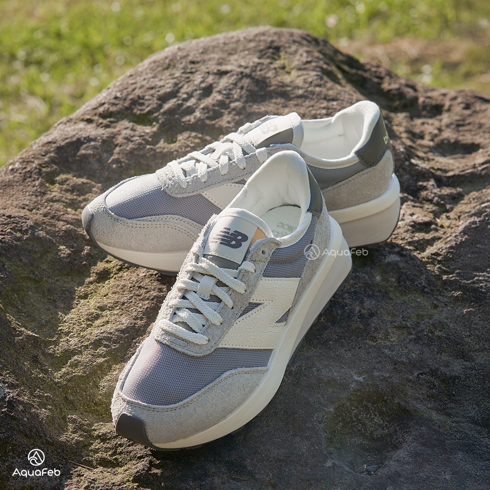 New Balance NB 370 男鞋 女鞋 灰白色 D楦 緩震 麂皮 中性 復古 運動 休閒鞋 U370AH | 蝦皮購物