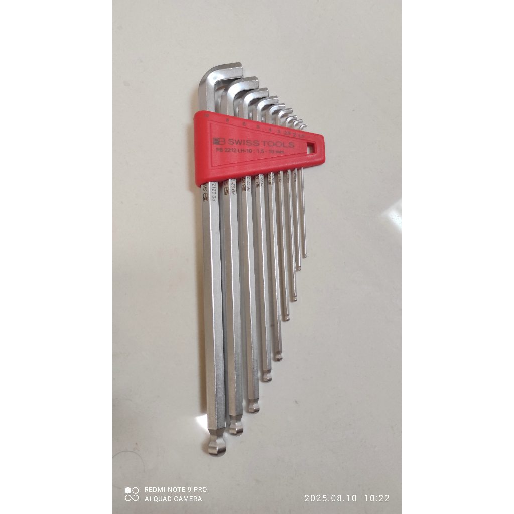 PB Swiss Tool 2212.LH-10 瑞士 100度 狹窄空間用 內六角板手 | 蝦皮購物