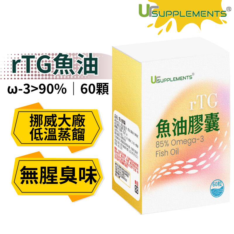 Ur-rTG Fish Oil 挪威高純度魚油 Omega3總量達92%以上 7月生產新鮮貨 60顆/盒【你的補充品】 | 蝦皮購物