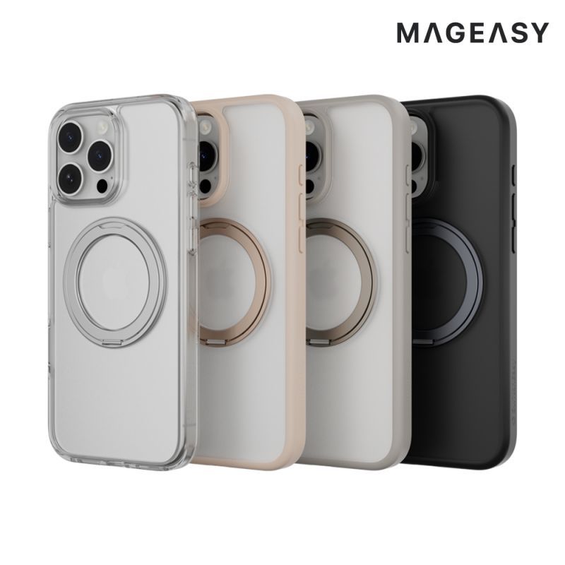 MAGEASY Apple iPhone 16 Pro/Max MagStand 360 M 磁吸 旋轉支架防摔 手機殼 | 蝦皮購物
