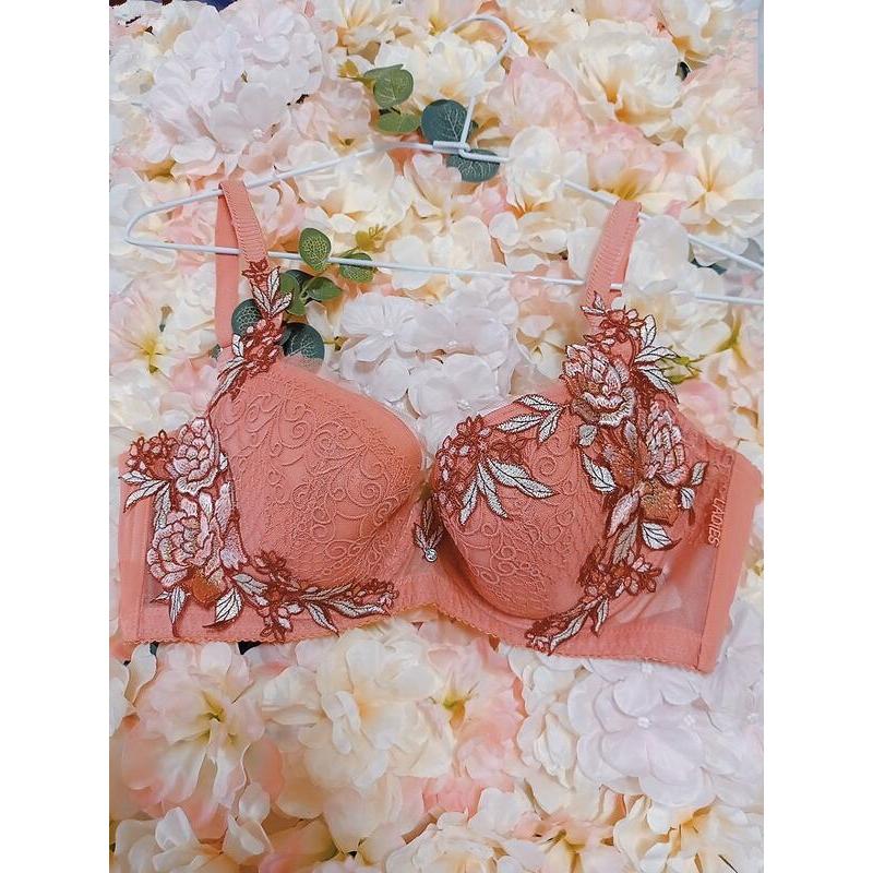 【蕾黛絲轉售】御見花D27-938玫瑰70D/70E/80D/80E/85D精美蕾絲單內衣(ND鮭紅) | 蝦皮購物