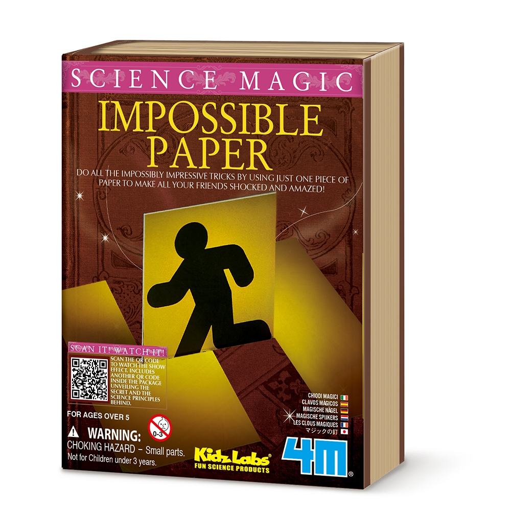 【4M】科學魔術- 魔法紙雕 science magic impossible paper | 蝦皮購物