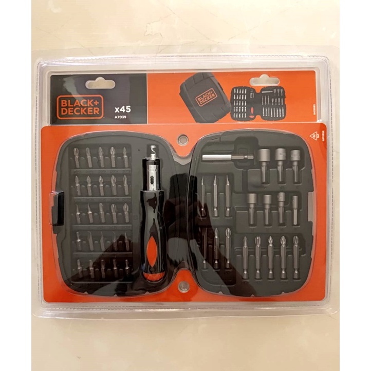 百工 45件起子工具組 BLACK+DECKER A7039-XJ | 蝦皮購物