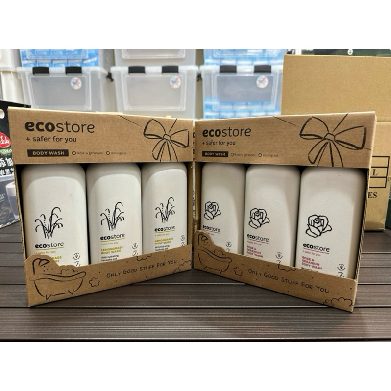 ecostore 宜可誠 純淨沐浴露 400ml 玫瑰天竺葵 檸檬草 3入組 | 蝦皮購物