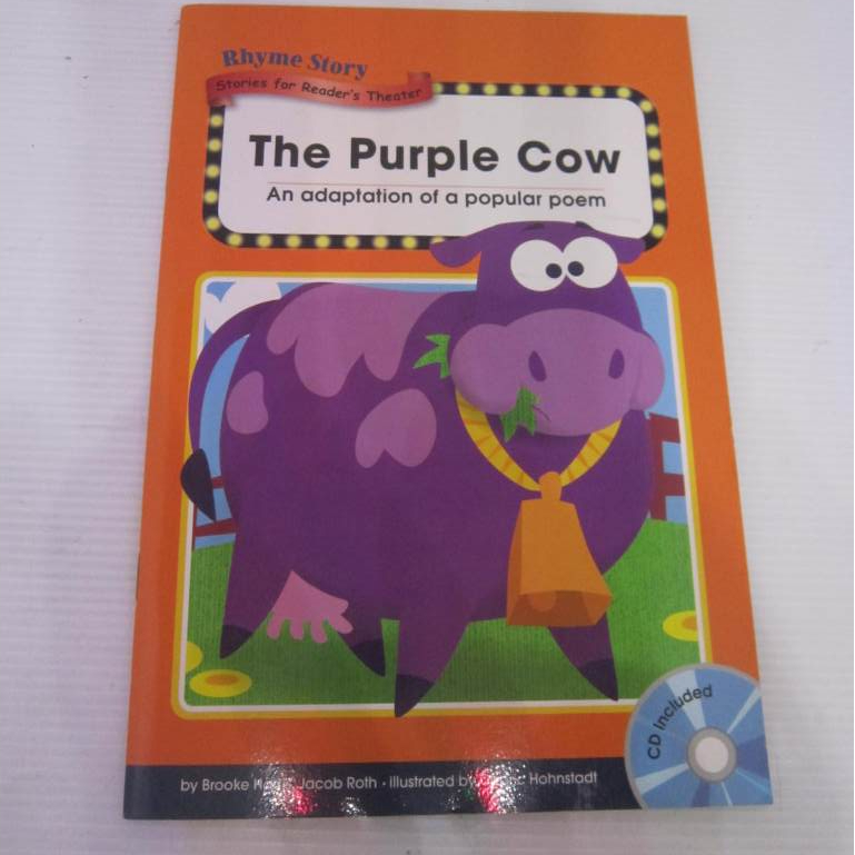 「二手書」附CD 敦煌 Rhyme Story Theater Level 1 The Purple Cow 英文讀本 | 蝦皮購物