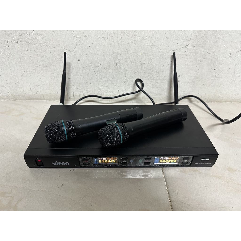 台灣 MIPRO ACT-707D 1U雙頻道UHF寬頻接收機 純自動選訊 雙頻式接收 含2隻8A手握~ | 蝦皮購物