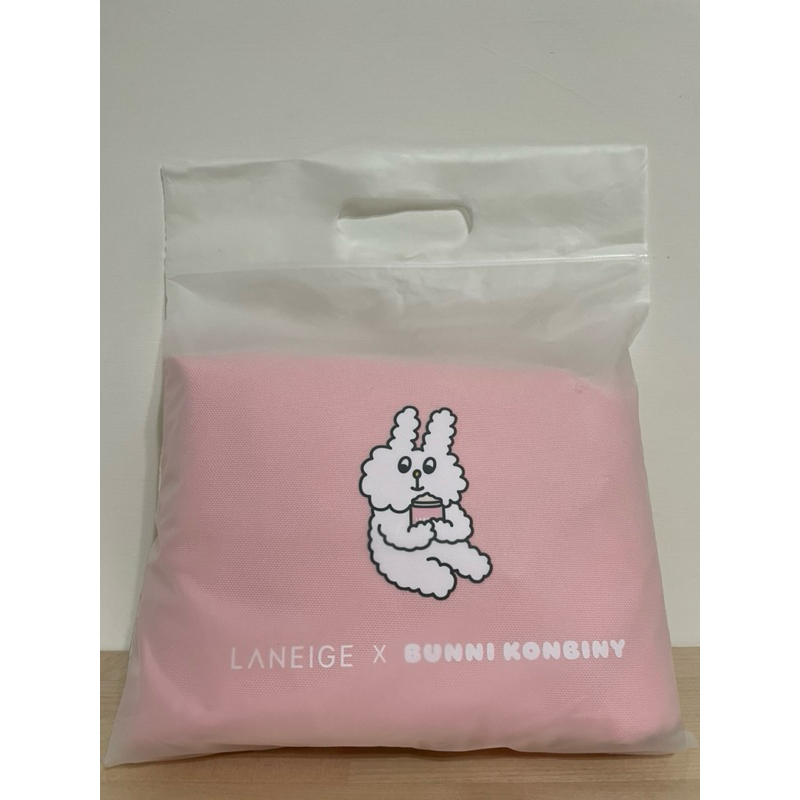 LANEIGE x BUNNI KONBINY粉紅澎澎托特包 | 蝦皮購物