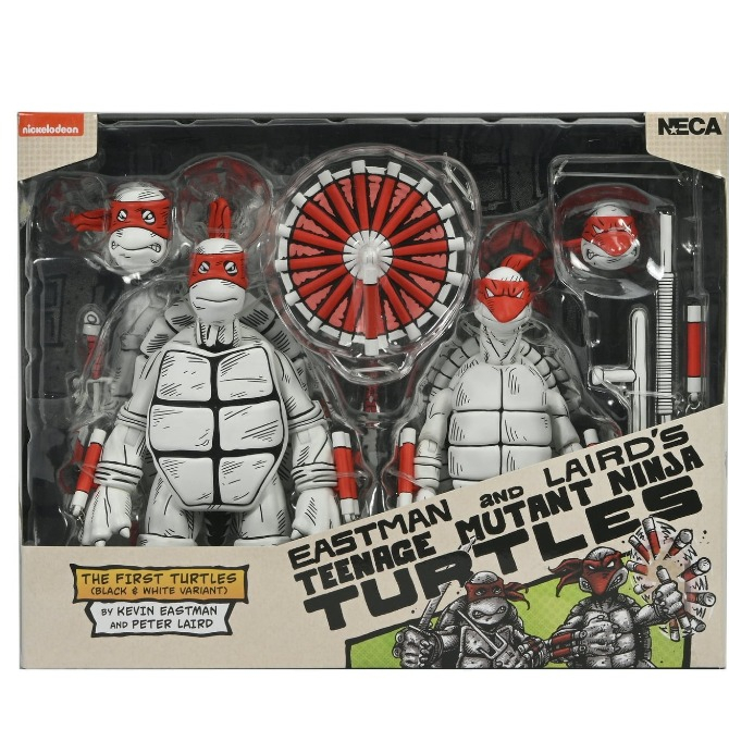 現貨 SDCC NECA 黑白漫畫 初版 忍者龜 雙人包 TMNT Mirage First Appearance 可動 | 蝦皮購物