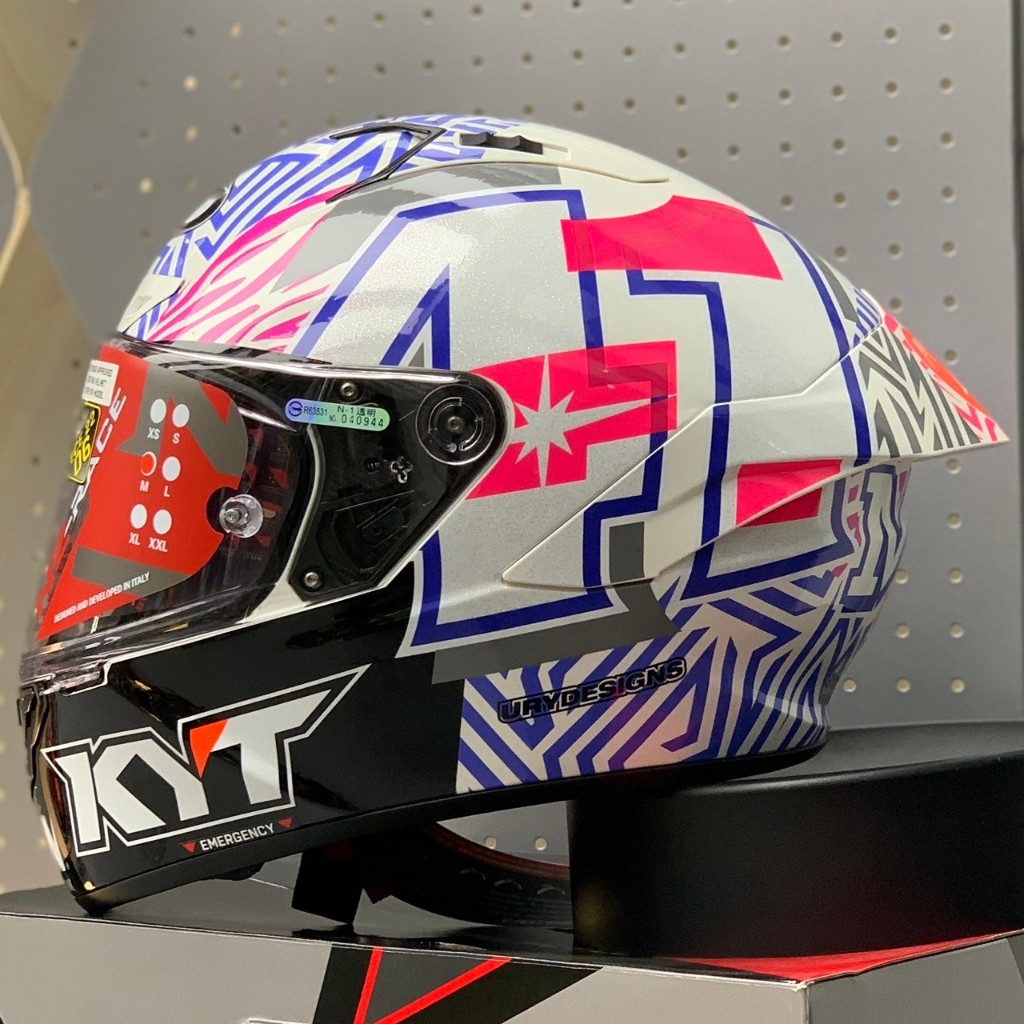 『新兄弟帽店』實體店面 現貨 KYT NZ-RACE #41 藍 大E 碳纖維 競賽帽 超輕量 選手帽 | 蝦皮購物