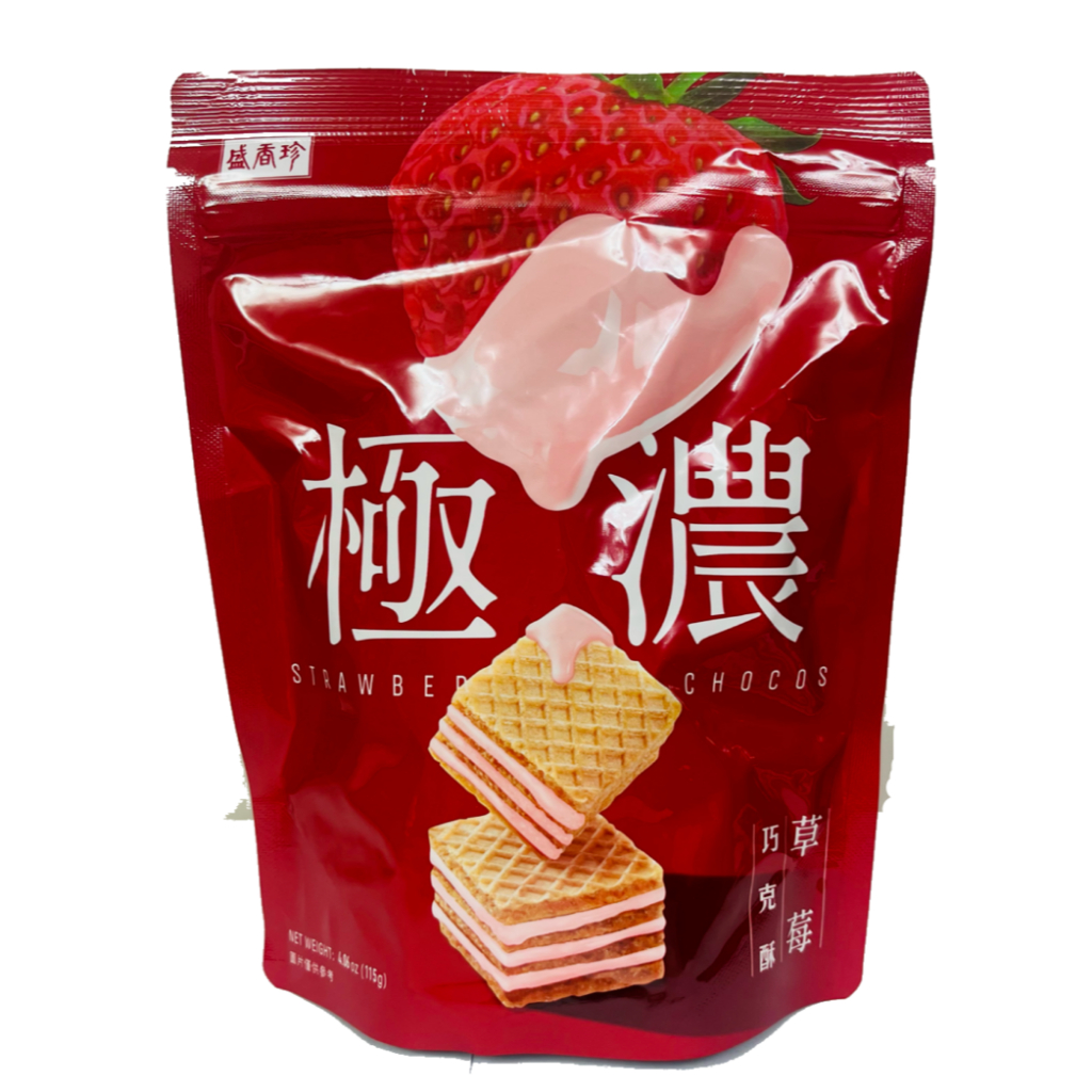 盛香珍 極濃草莓 巧克酥 115g/包 | 蝦皮購物