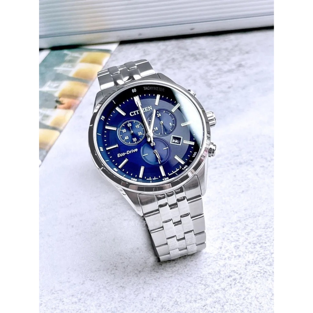 CITIZEN 星辰錶 光動能 Eco-Drive 紳士計時腕錶 AT2570-56L 公司貨 防水錶 亞洲限定款 | 蝦皮購物