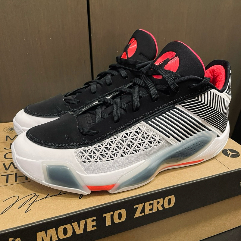 極新二手 Nike Air Jordan XXXVIII 38 Low PF FD2325-101 黑白紅 籃球鞋 | 蝦皮購物
