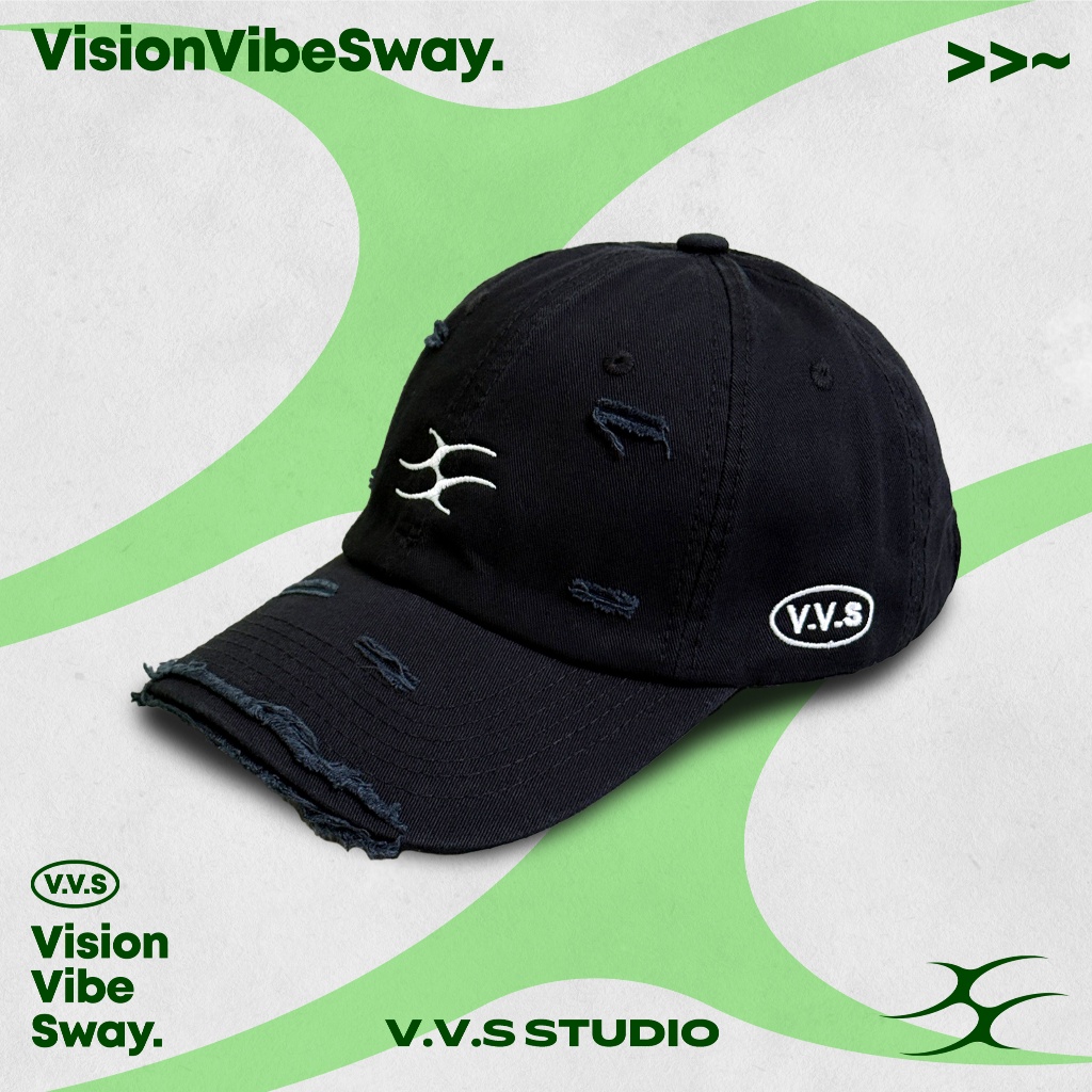 VVS/Project Logo Cap - VVS Logo 破壞細節棒球帽 穿搭老帽 彎簷帽 | 蝦皮購物