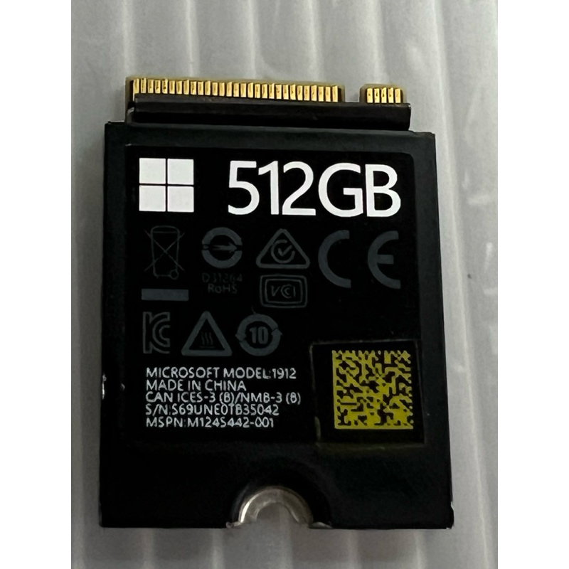Microsoft Surface 512GB M.2 2230 NVMe SSD PCIe固態硬碟 二手良品$1000 | 蝦皮購物