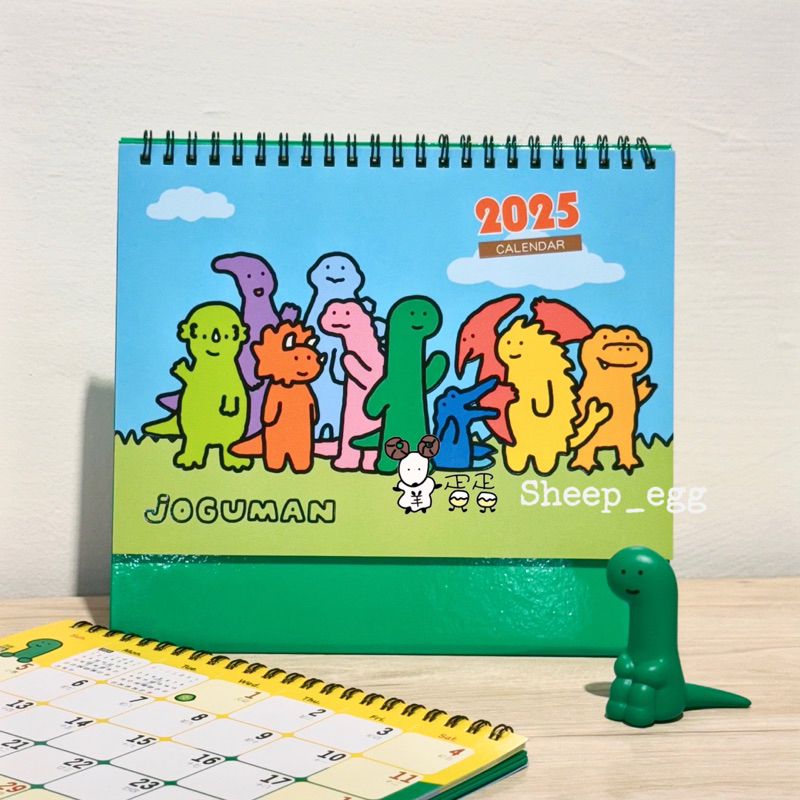 『客訂出貨』羊蛋蛋 韓國 正版 Joguman Studio 2025 日曆本 彩色恐龍 桌曆 恐龍 喬古曼 韓國文創 | 蝦皮購物