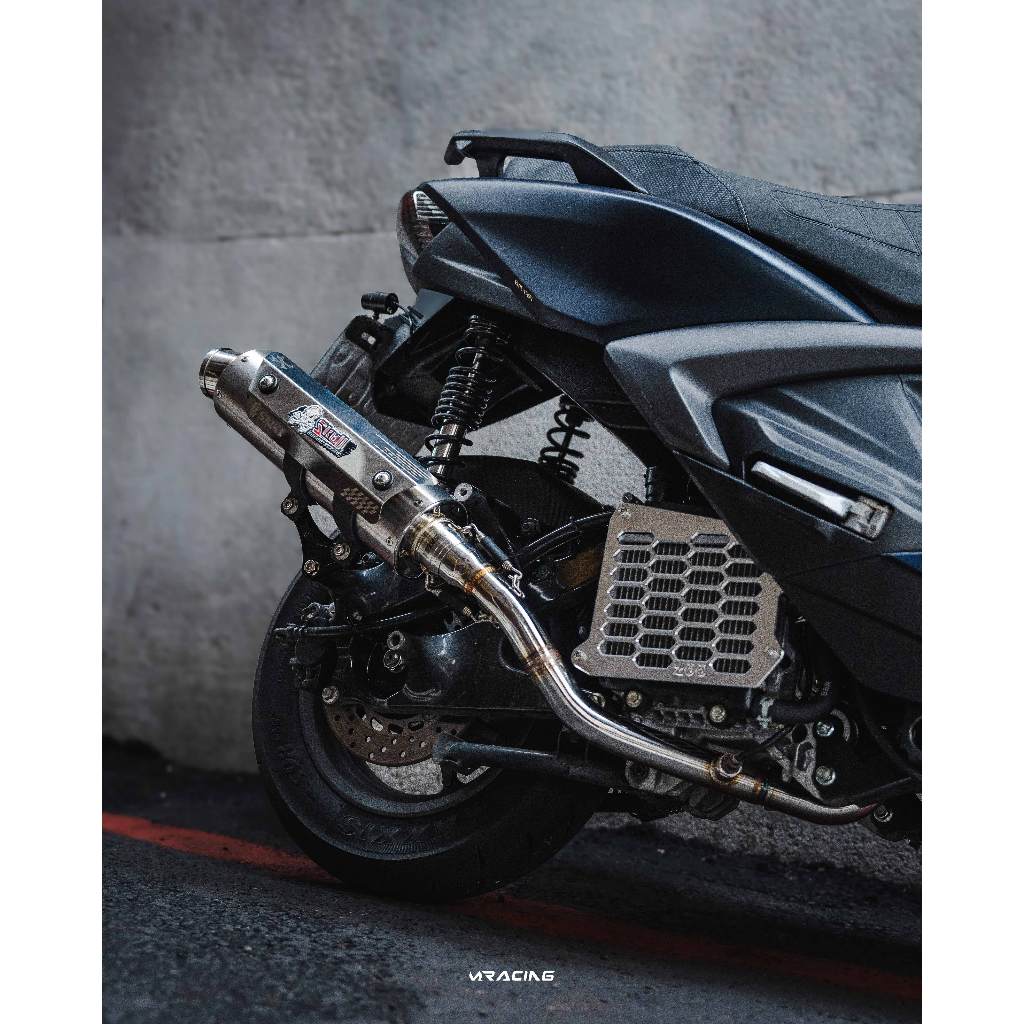 【炫富精品】亞杰開發 骷髏合格下繞排氣管PL1 熱門車系都可使用 | 蝦皮購物