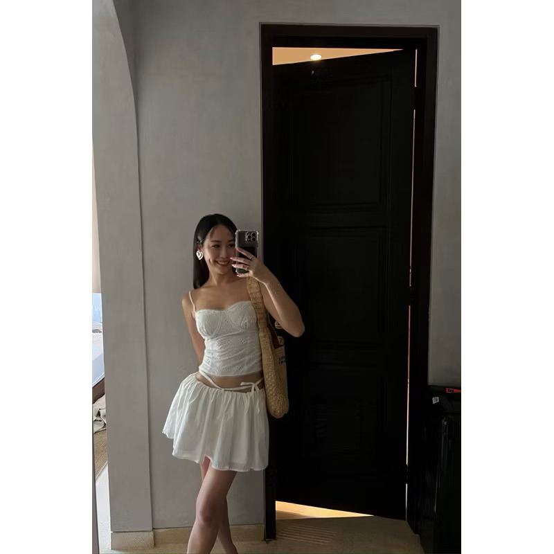 全新 Squarebear Last Dance Skort M 白色褲裙 | 蝦皮購物