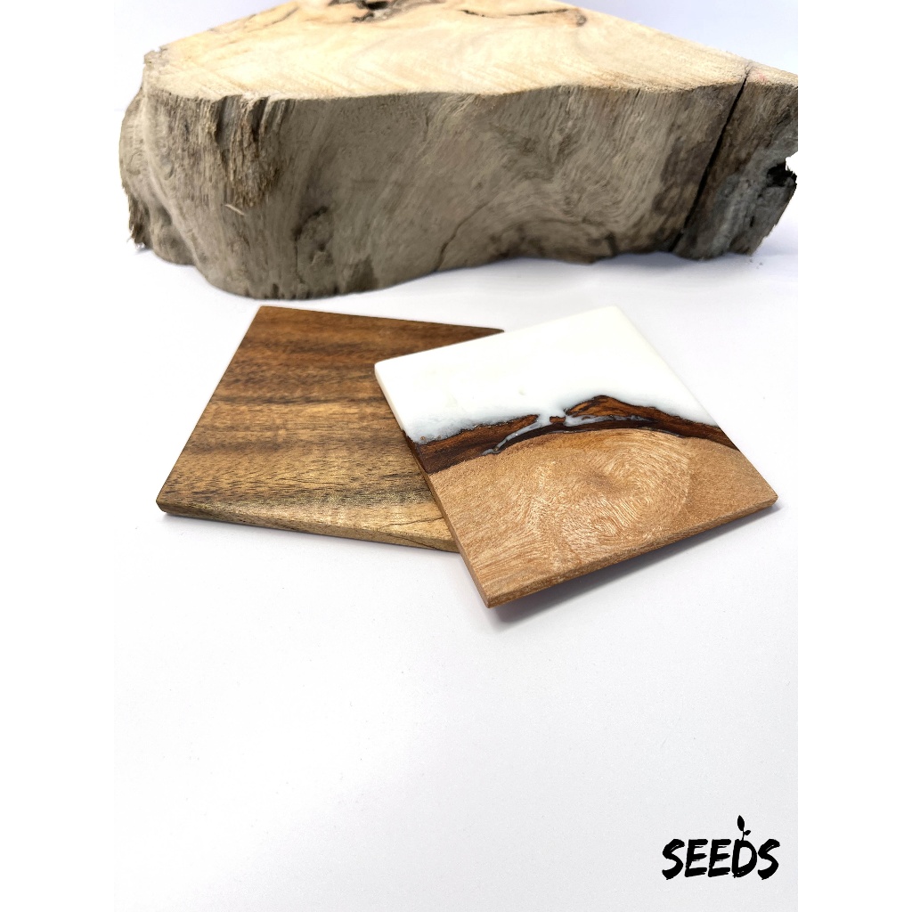 【Seeds】Coaster 杯墊 原木 Epoxy C-114 | 蝦皮購物