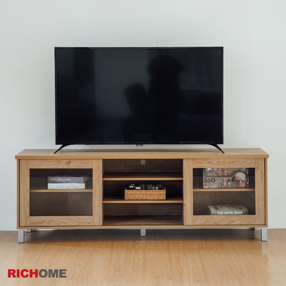 RICHOME 福利品 TV-168 奎爾6呎雙門電視櫃 電視櫃 收納櫃 置物櫃 視聽櫃 矮櫃 展示櫃 | 蝦皮購物