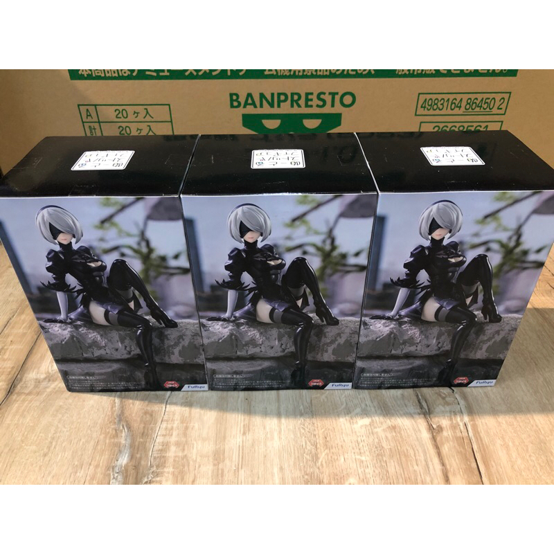 公仔小胖©️日版 FuRyu NSF｜尼爾 自動人形 2B 坐姿 泡麵蓋 公仔 模型 景品 | 蝦皮購物