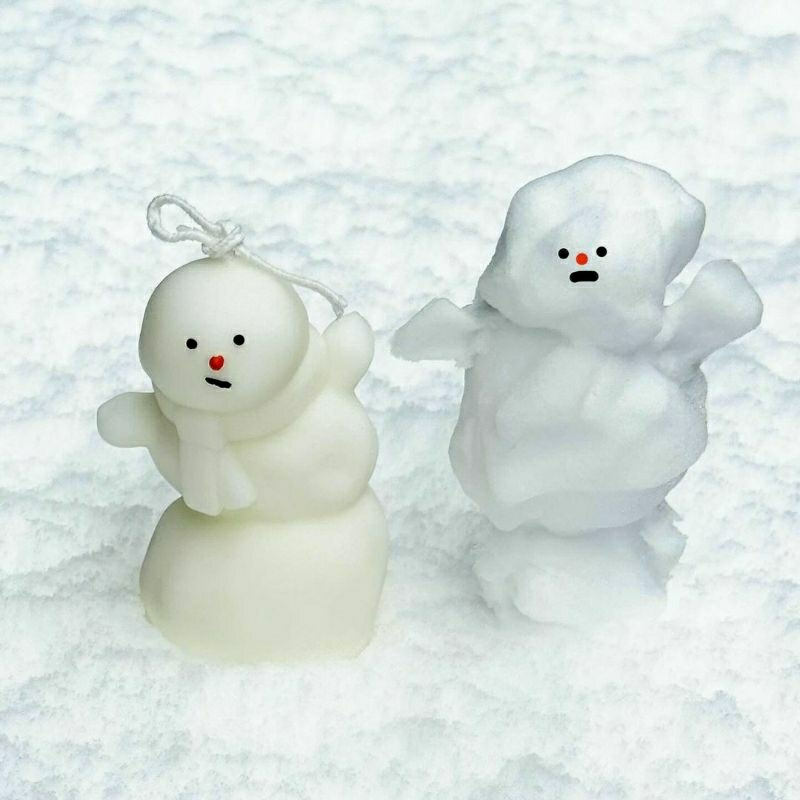 【GOODJAM • 꿀잼】🇰🇷韓國Lightup Studio 聖誕節 雪人 小蠟燭 2025 香蠟燭 | 蝦皮購物