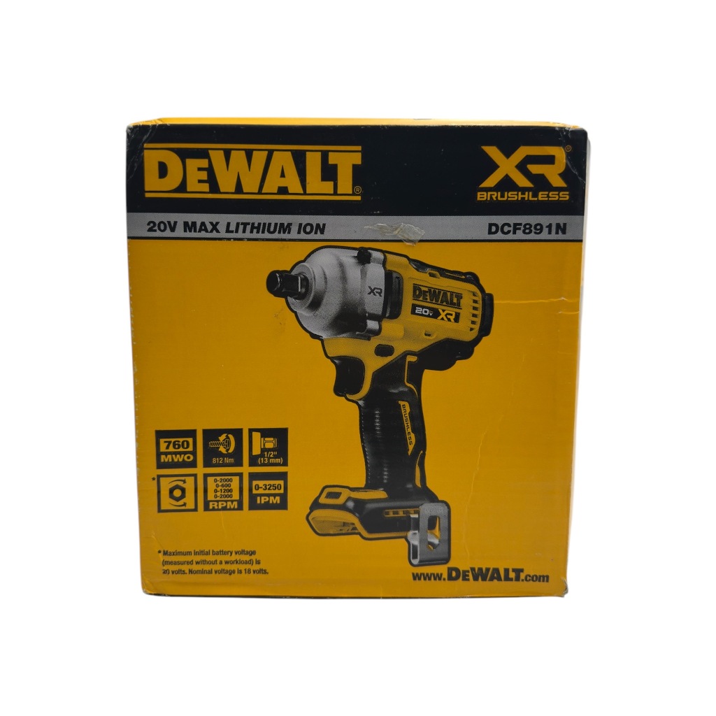 【大寮工具】全新 得偉 DEWALT DCF891 18V 20V 無刷中扭衝擊扳手 4分衝擊扳手 電動扳手 | 蝦皮購物