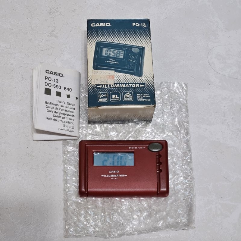 稀有 Casio 卡西歐 PQ-13 PQ-10 冷光鬧鐘 時鐘 鬧鐘 | 蝦皮購物