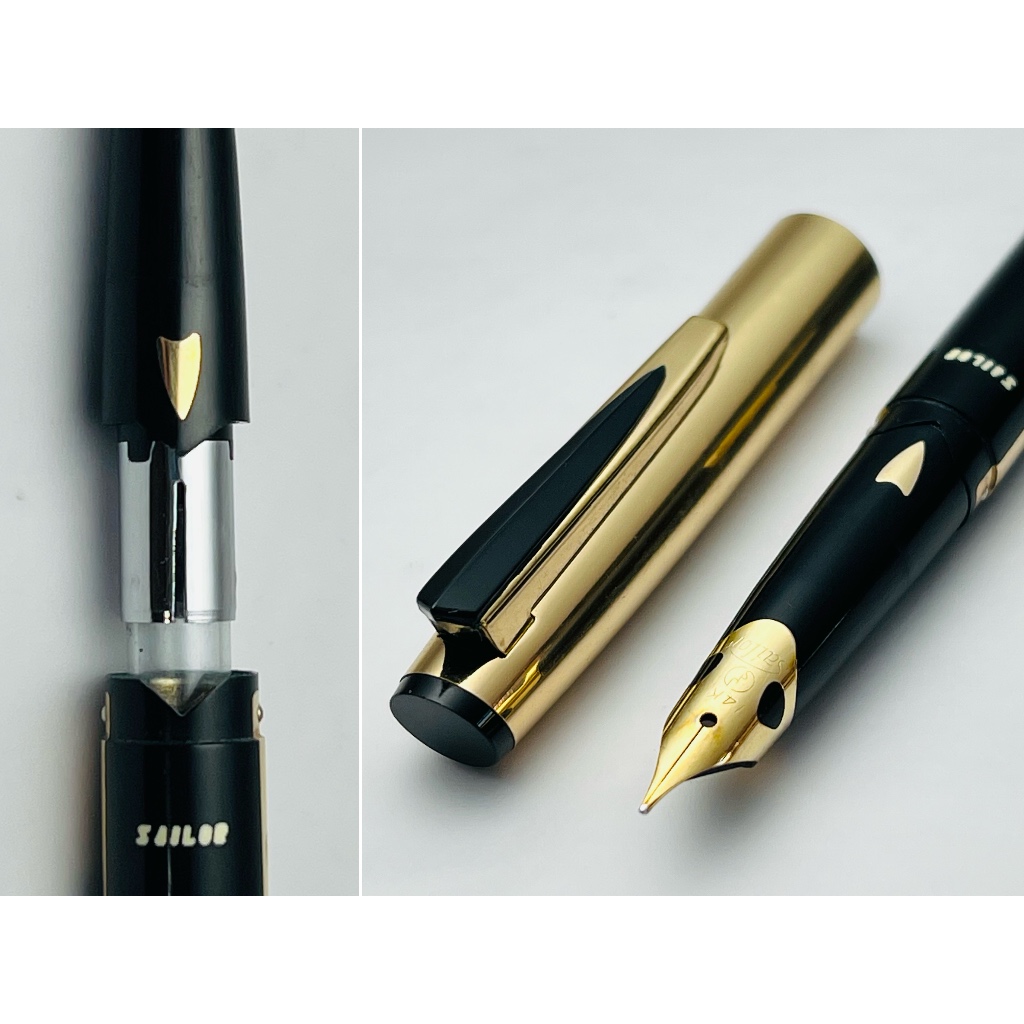 【特殊造型老筆】日本寫樂Sailor KC300 Deluxe Rocket 1950年代14K金鑲嵌尖鋼筆 | 蝦皮購物