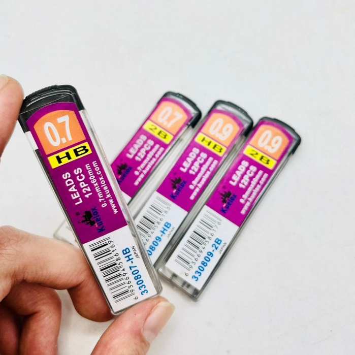 【工具帝國】#KUELOX 高爾樂 自動鉛筆替芯 筆芯 HB/2B 0.7/0.9MM 不易斷 | 蝦皮購物