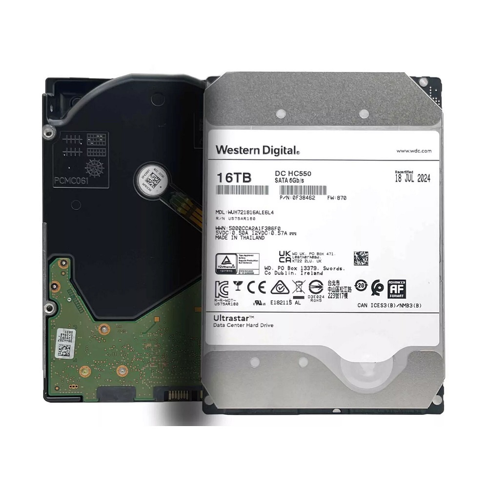 WD 16TB【Ultrastar DC HC550】512MB/ WUH721616AL6L4 2手硬碟 | 蝦皮購物