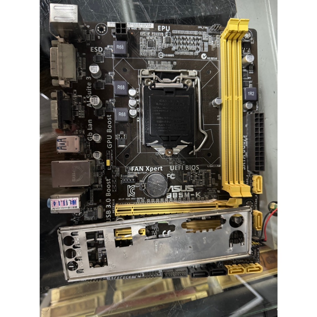 ASUS 華碩 B85M-K 1150 腳位 B85 晶片 DDR3 升級換下 如圖 | 蝦皮購物