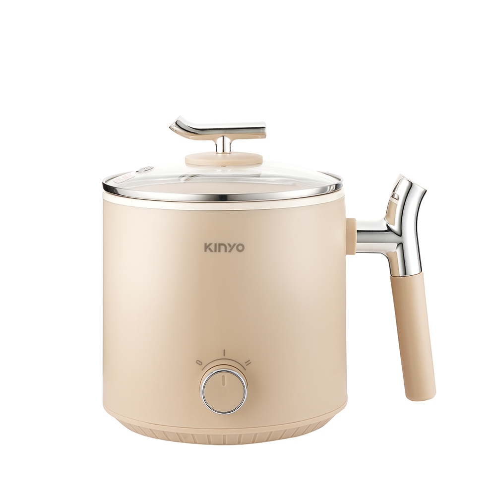 【KINYO】1.8L多功能陶瓷美食鍋(FP-0772)｜牛奶色 陶瓷塗層 料理鍋 電火鍋 快煮鍋 泡麵鍋 | 蝦皮購物