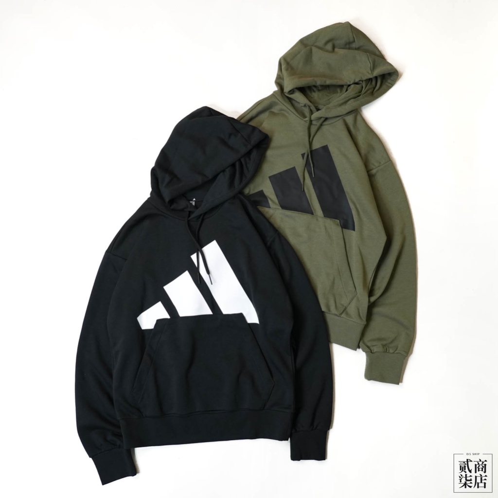 貳柒商店) ADIDAS HOODIE 男款 帽T 連帽 大LOGO 微寬鬆 毛巾布 休閒 IN6164 JE8892 | 蝦皮購物