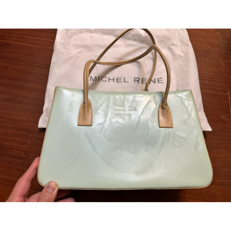 michel rene 漆皮壓紋包 （久放 九成新 | 蝦皮購物