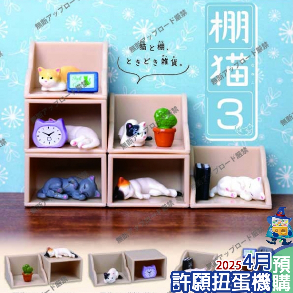 【許願扭蛋機】4月『預購』 貓與櫃子P3 全6種 扭蛋 轉蛋 Tarlin 貓 櫃子 公仔 | 蝦皮購物