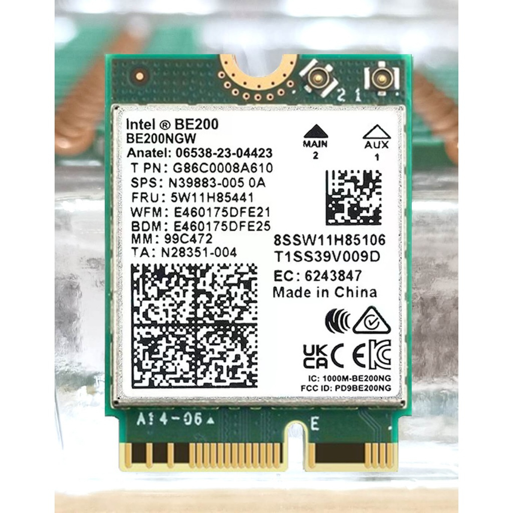 現貨 Intel BE200 WiFi7 WiFi6E 6G 藍芽 5.4 三頻 5G 筆記型電腦 無線網路卡 M.2 | 蝦皮購物