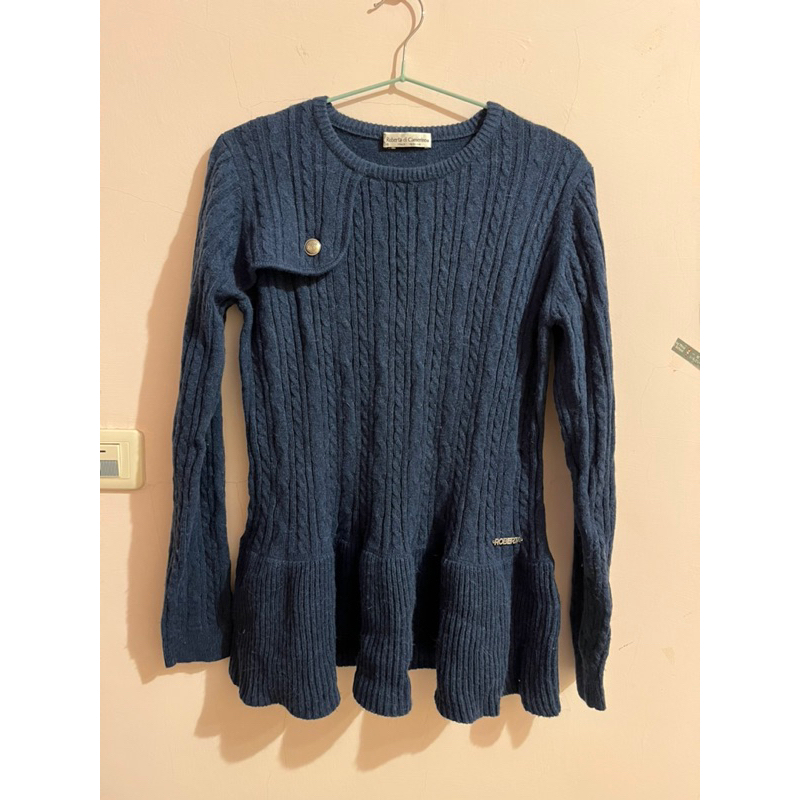 Roberta 深藍色毛衣洋裝 150-14 諾貝達 女童裝 義大利製 | 蝦皮購物