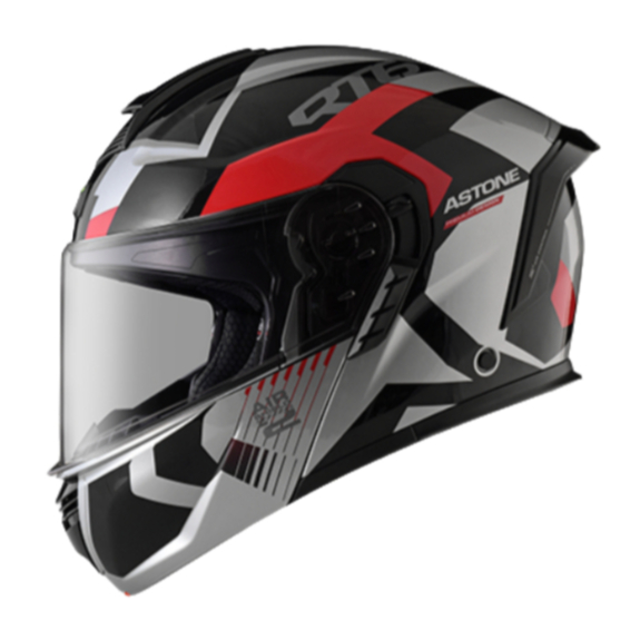 ASTONE 安全帽 RT6 ZB02 黑銀 內墨鏡 可拆洗 金屬排扣 眼鏡溝槽 藍芽耳機孔 可樂帽 可掀式 全罩 | 蝦皮購物