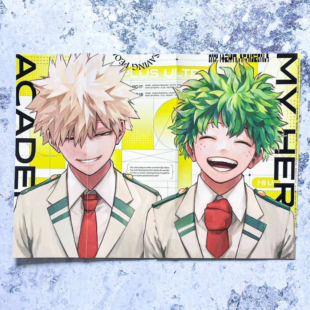 ｜現貨｜我的英雄學院MHA GIGA 2024 SPRING/附錄海報/新十傑/幼馴染MHA//爆豪/綠谷/轟/霍克斯 | 蝦皮購物