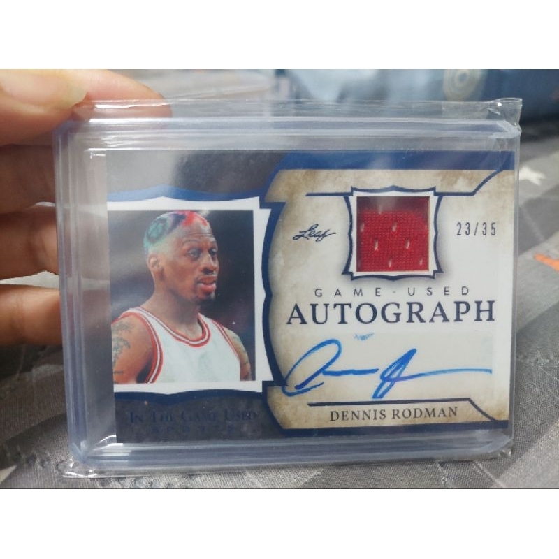 限量喬丹號碼23/35，櫻木花道原型七屆籃板王公牛隊小蟲Dennis Rodman羅德曼稀有球衣簽名卡 | 蝦皮購物